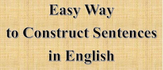 Easy Way to Construct Sentences in English | Learning English Free with ...
